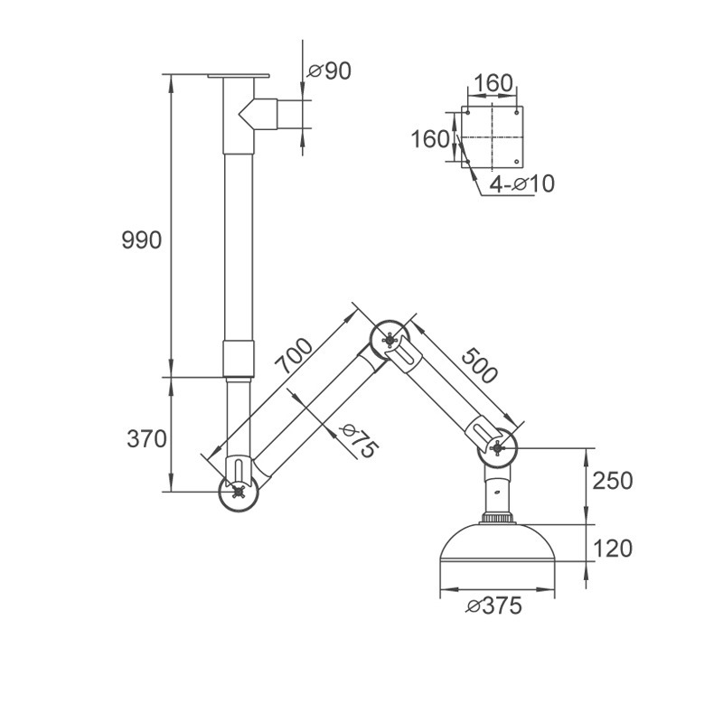 Buy Flexible Extraction Arm Hood (PP Type)@ ₹18,500